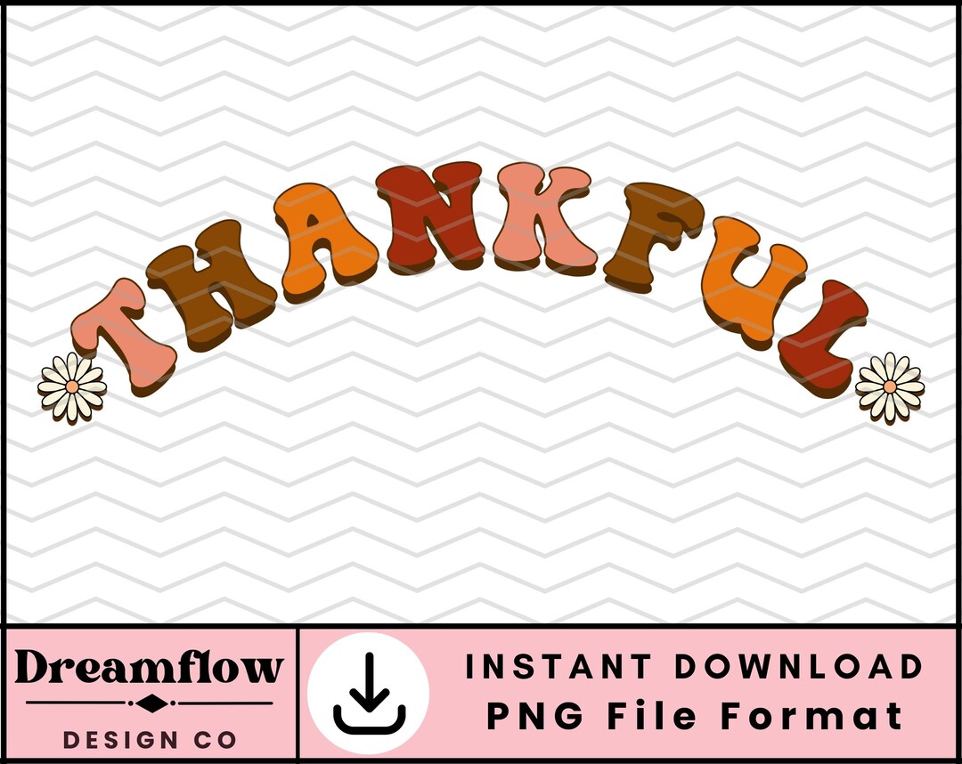 Retro Thanksgiving Png, Thankful Png, Thanksgiving Sublimation Design ...