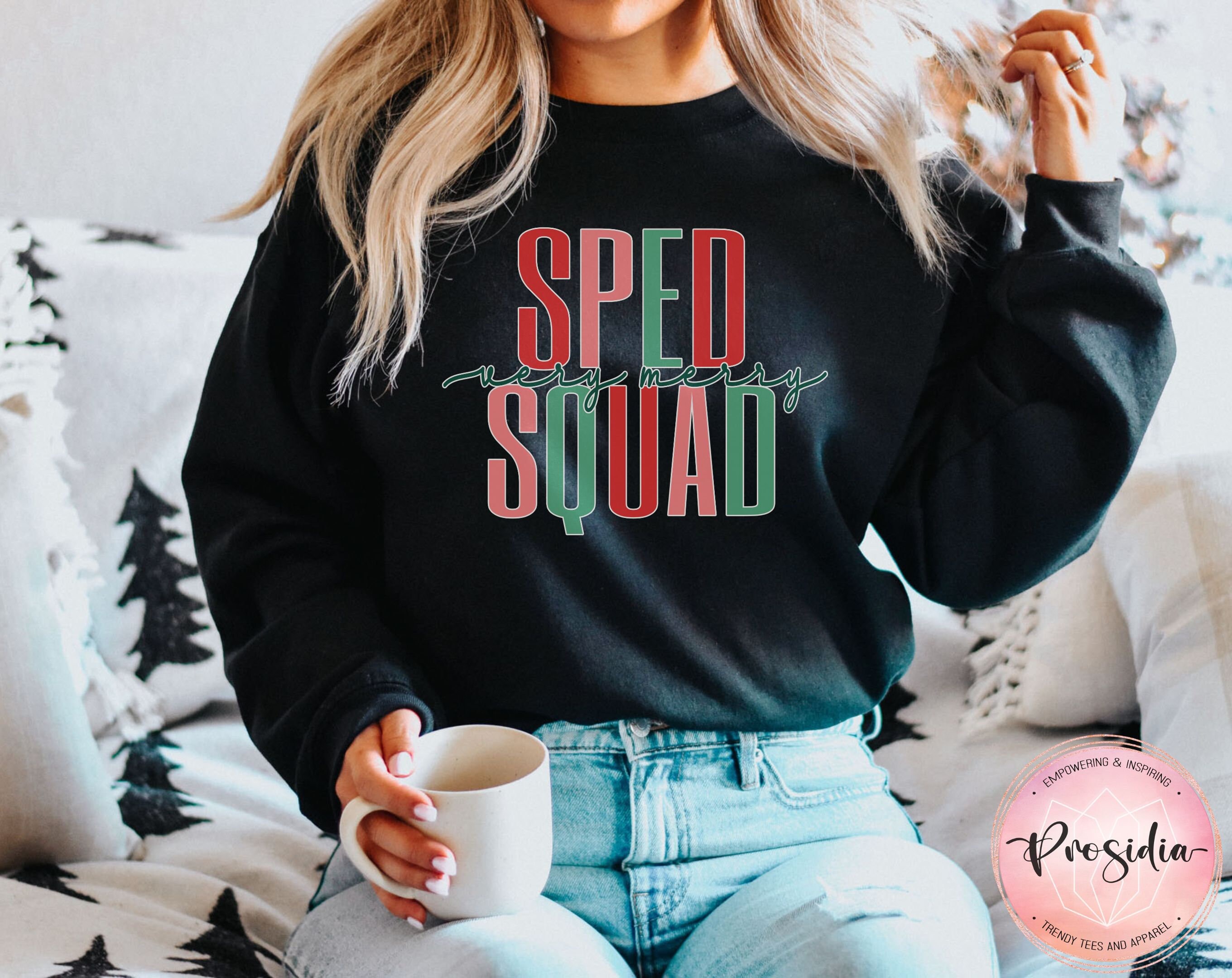 Very Merry SPED Squad Png, Group Teacher Christmas Png, Special Ed ...