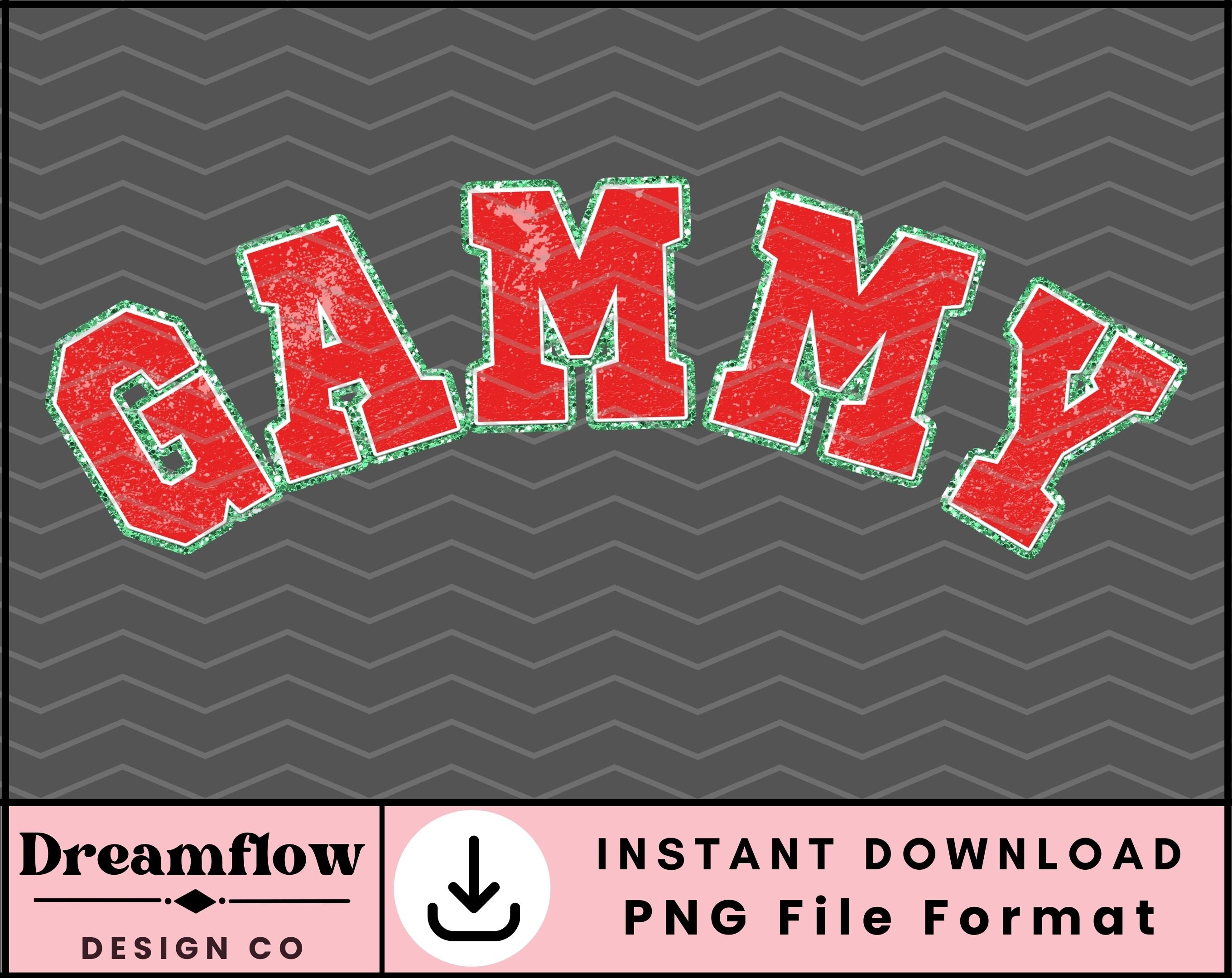 Gammy Christmas Png, Grandma Christmas Png, Gammy Png File, Holiday Png ...