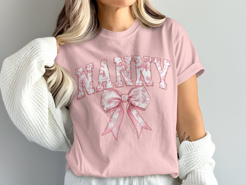 Nanny Grand Millennial Coquette PNG, Preppy Chinoiserie PNG Sublimation ...