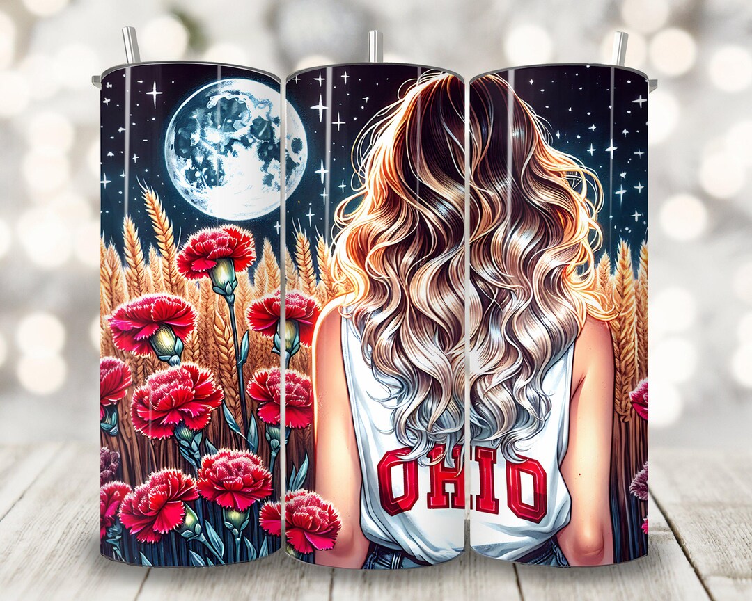 Ohio Girl Tumbler Wrap, 20 Oz Skinny Tumbler Sublimation Design ...