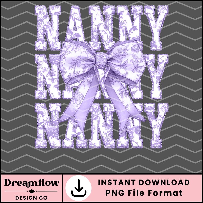 Nanny Grand Millennial Coquette PNG, Preppy Chinoiserie PNG Sublimation ...