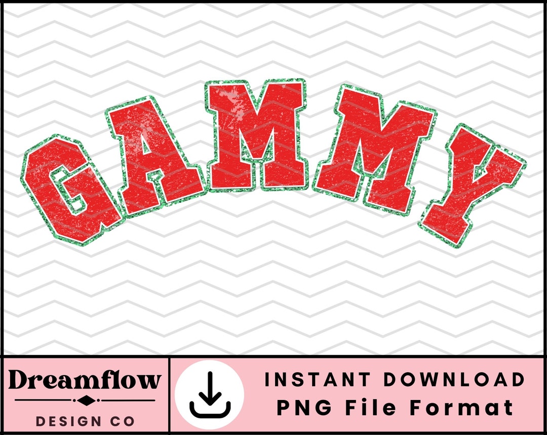 Gammy Christmas Png, Grandma Christmas Png, Gammy Png File, Holiday Png ...