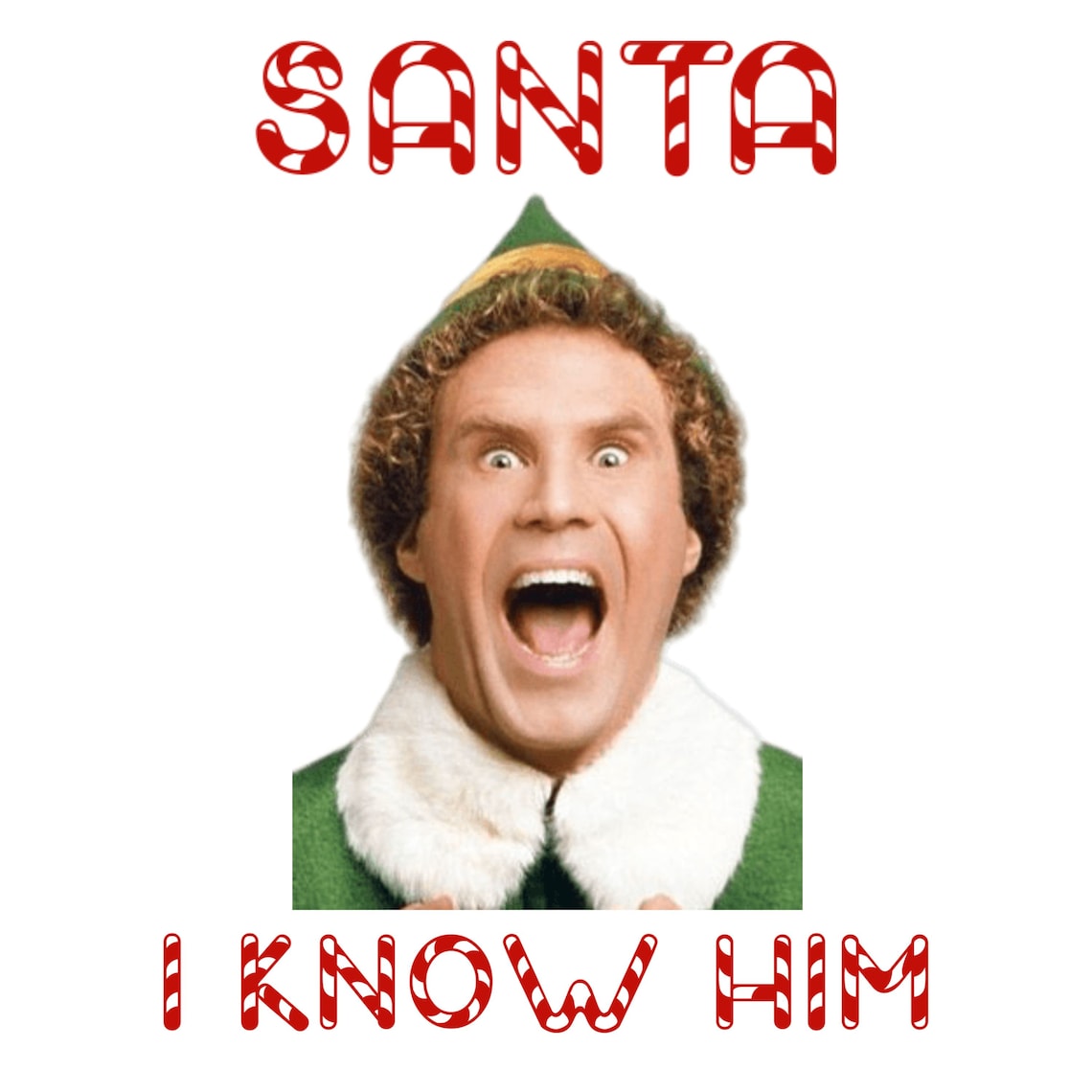 Santa I Know Him PDF SVG PNG - Etsy Canada