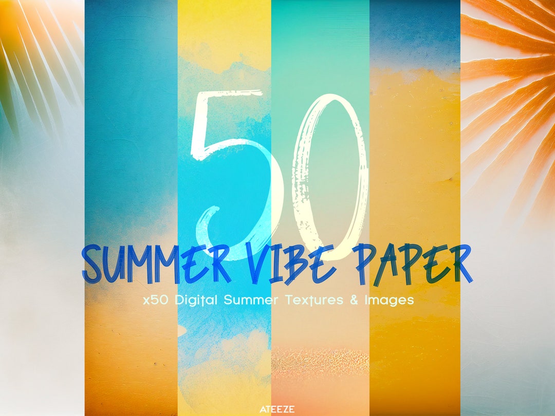 Summer Digital Paper Pack Texture Digital Download Photoshop Overlay ...