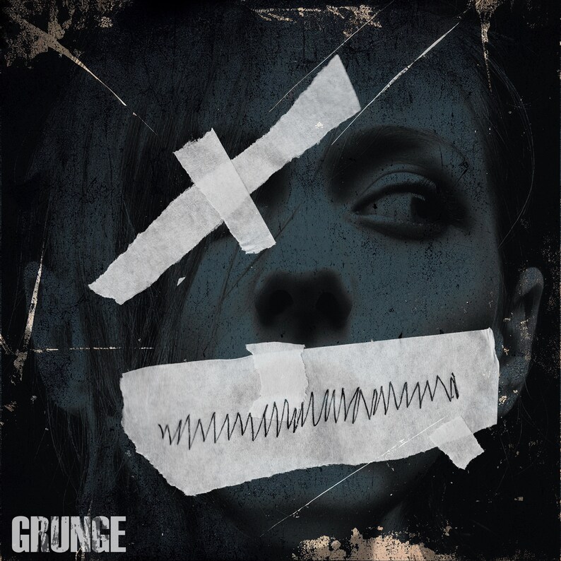 100 Grunge Texture Pack Grungy Textured Art Bundle Grunge Distressed ...