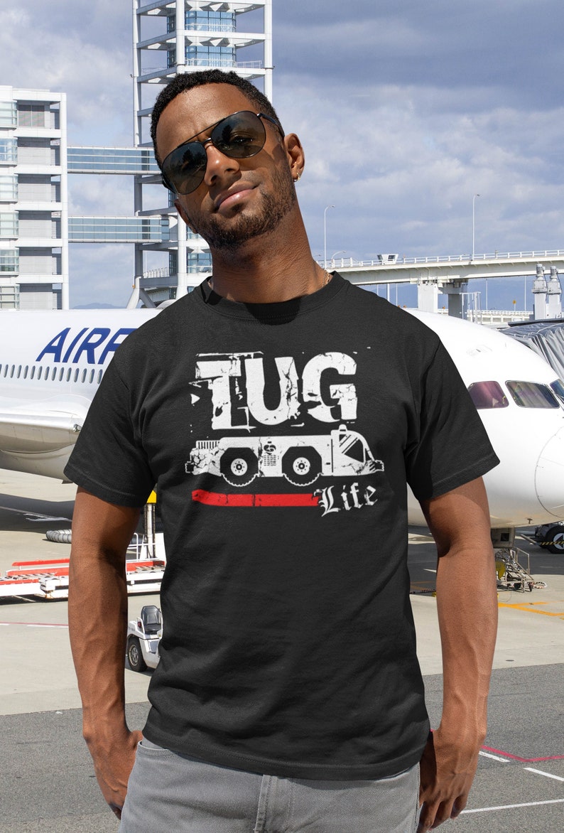 Pushback Tug Shirt, Tug Airplane Tee, Aviation Gift Idea, Airport Tug ...
