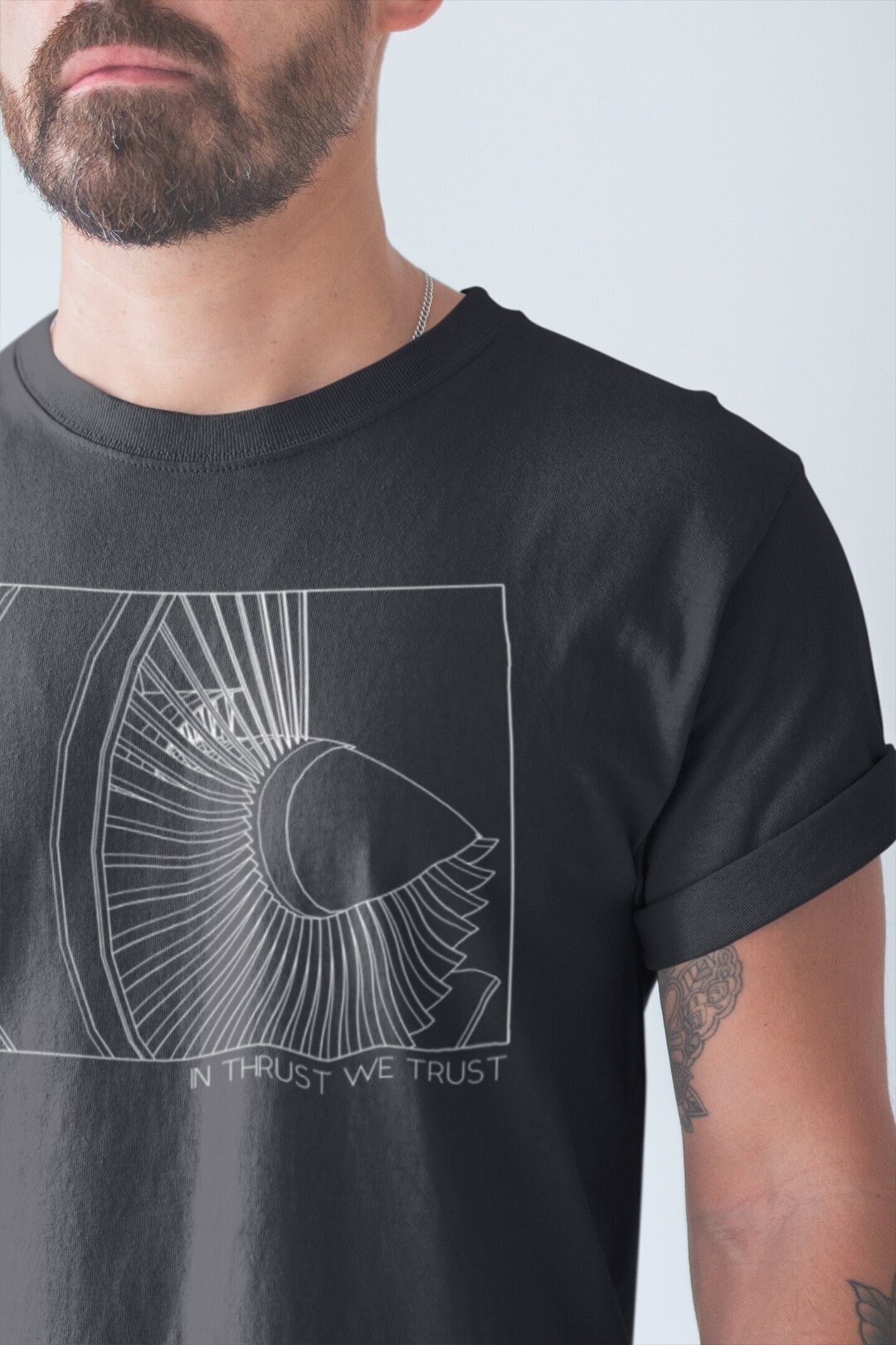 In Thrust We Trust, Airplane Turbine, Jet Engine Shirt, Aircraft ...