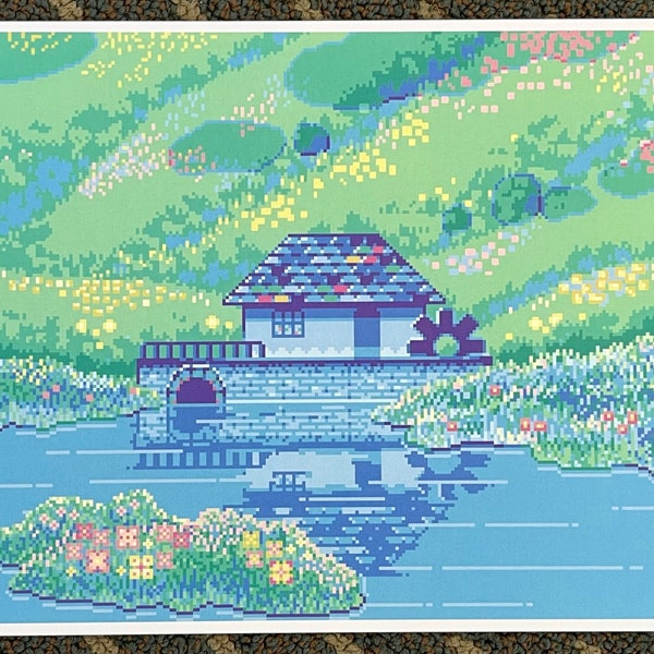 Pixel Art Print - Etsy
