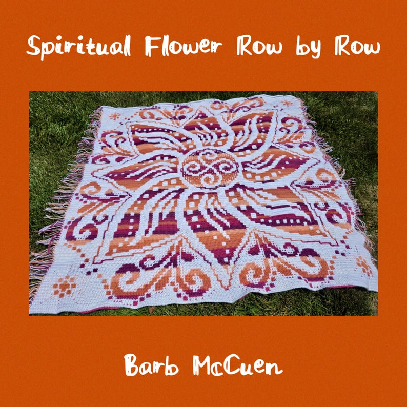Spiritual Flower Overlay Mosaic Crochet Blanket Pattern: Center Out and ...