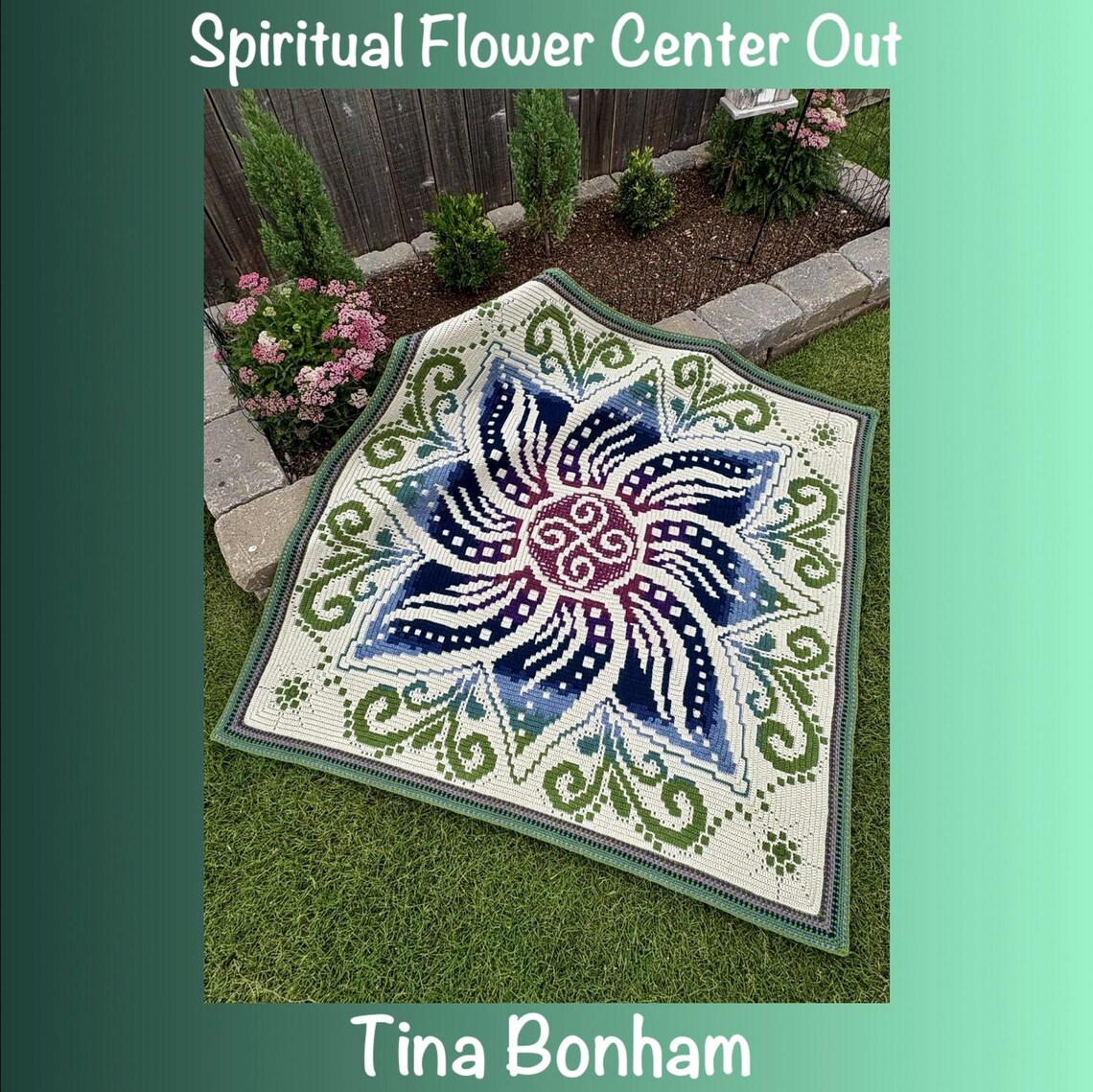 Spiritual Flower Overlay Mosaic Crochet Blanket Pattern: Center Out and ...