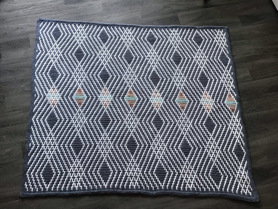 Diamond Flow Crochet Pattern (PDF) - Etsy