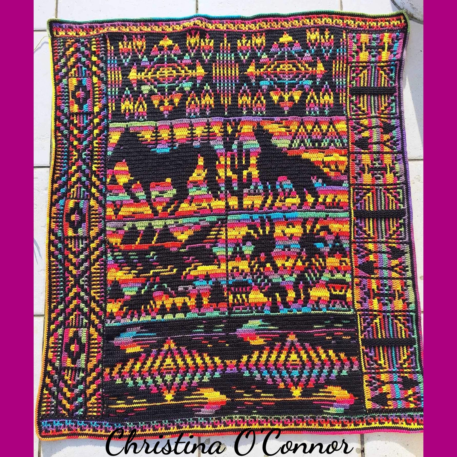 Wise Spirit Crochet Pattern, Overlay Mosaic Blanket (digital Download ...