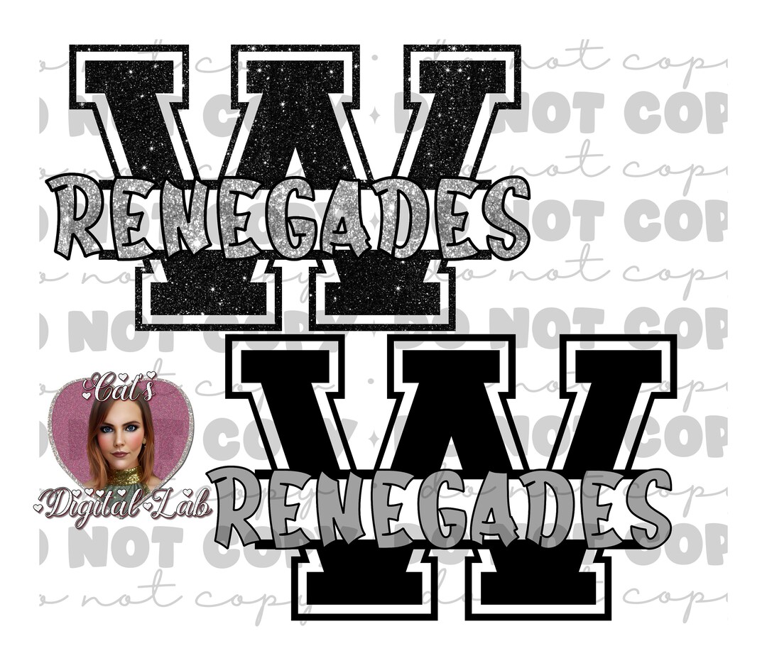 Westside High Renegades Logo High Quality PNG Regular and Glitter ...