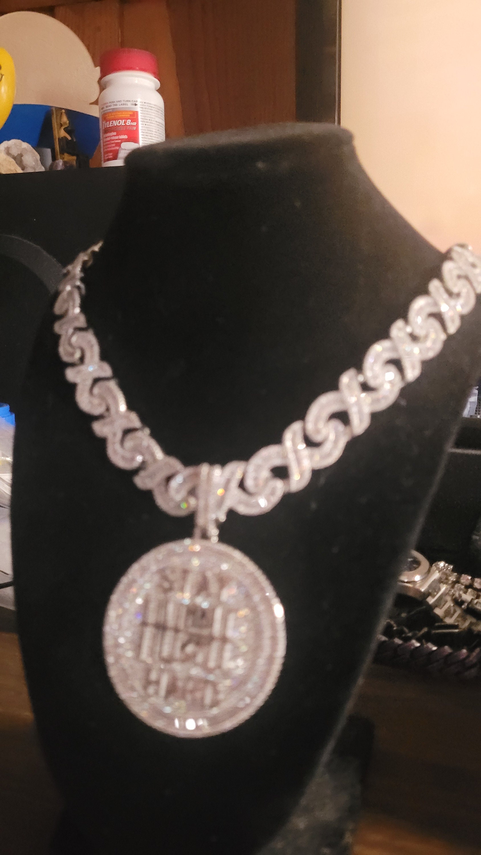 Custom Made VVS Infinity Link 20 in Cuban Chain & Pendant Set - Etsy UK