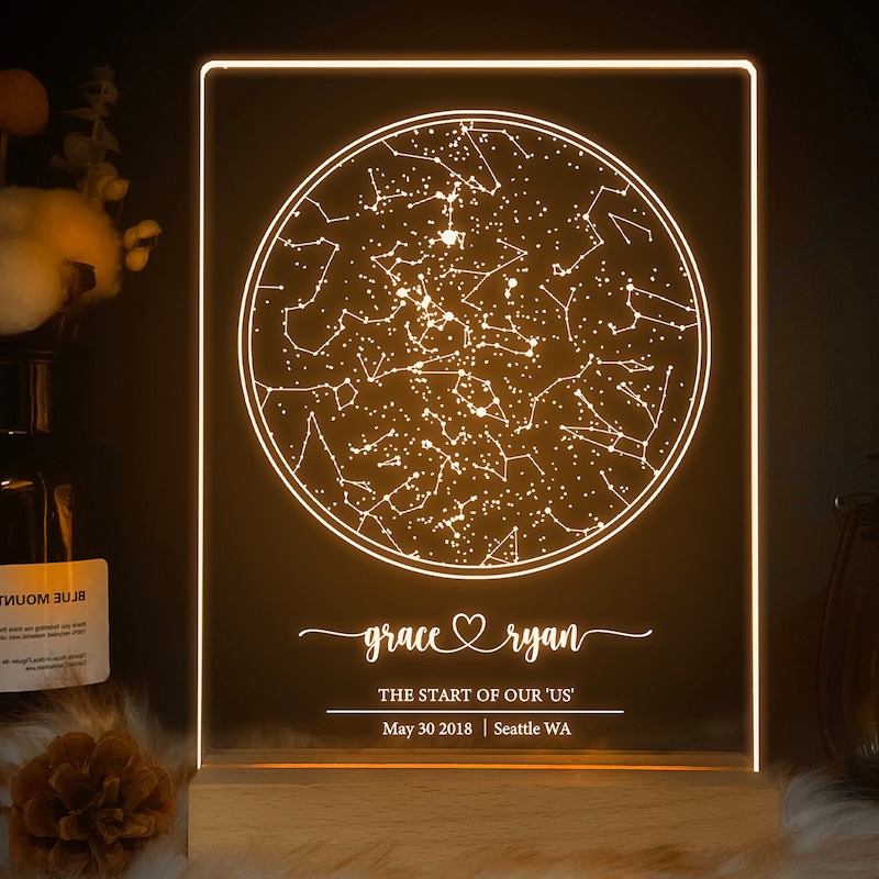 Constellation Map on Date - Etsy