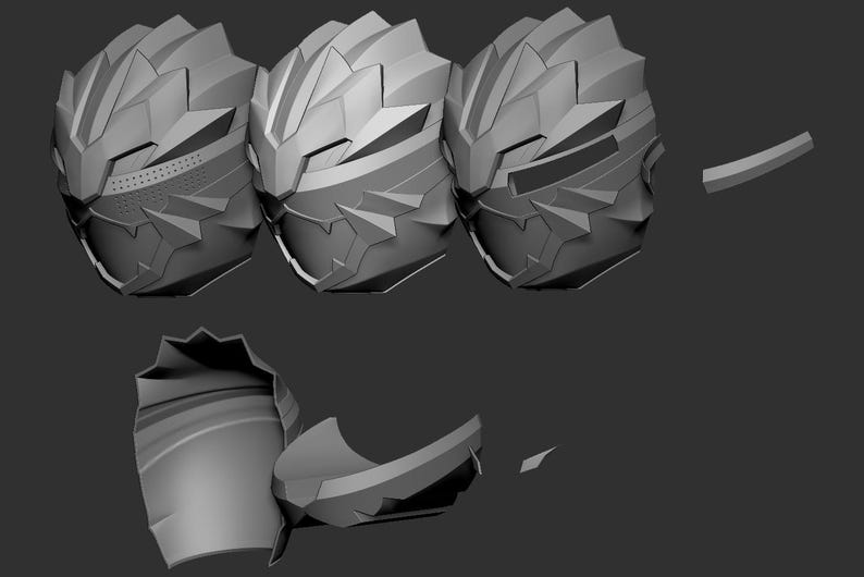 Gozyuger Blue Helmet 3D File - Etsy Canada