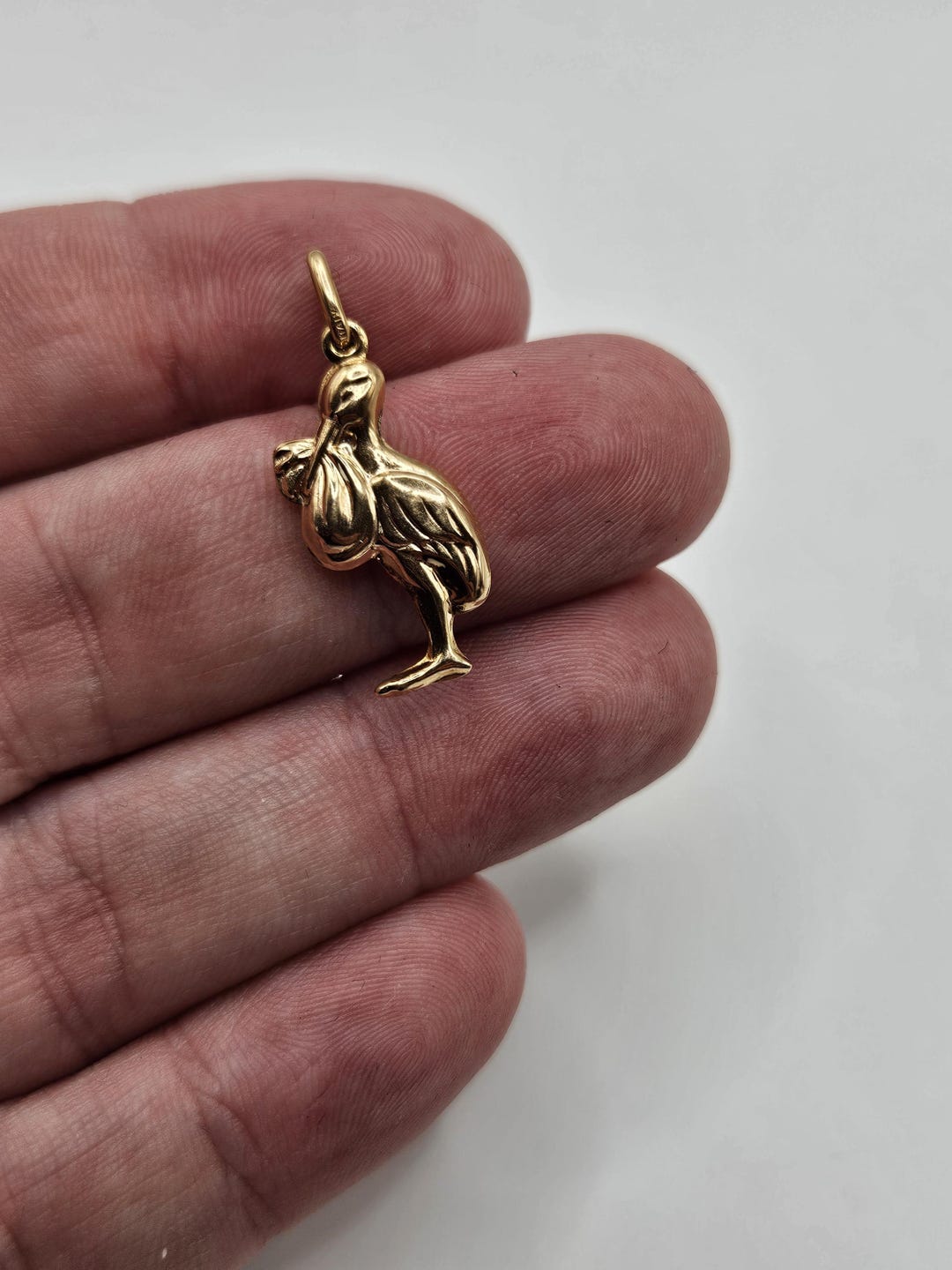9ct Gold Stalk Pendant - Etsy