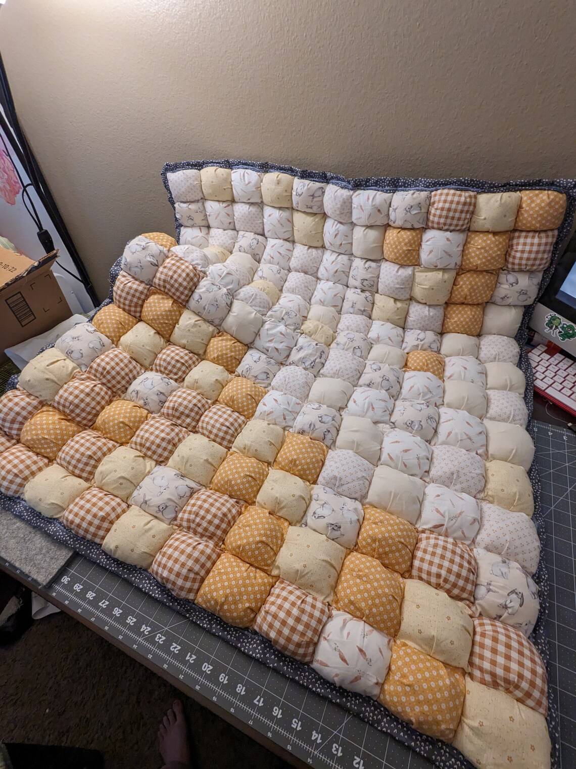 Easy Throw and Baby Puff Quilt Pattern - Digital Download. Step by Step ...