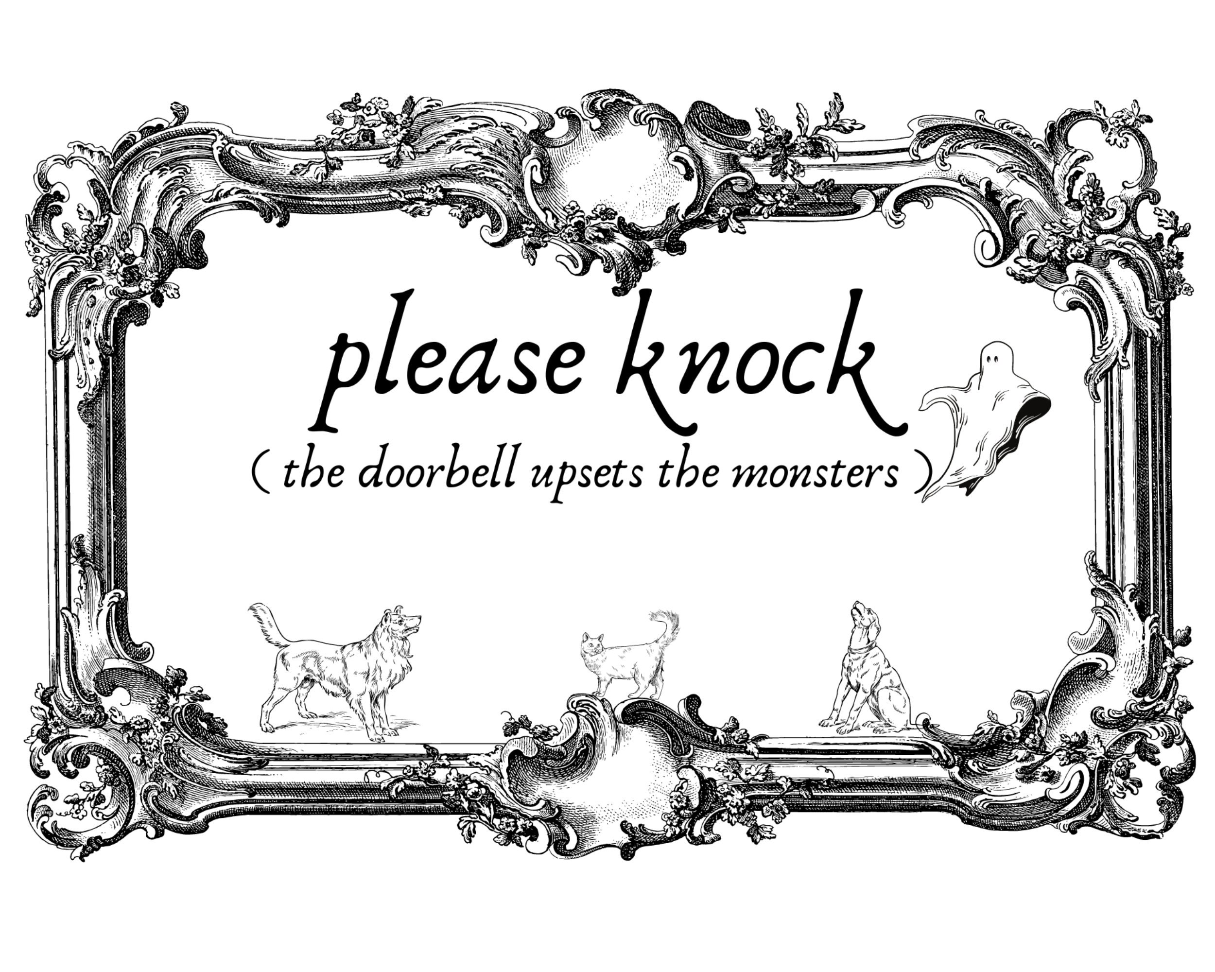 Halloween Pet Front Door Printable Signs for Trick-or-treaters - Etsy