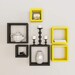 Wooden Square Walls Mounted Shelf Rack Decorative Wall Shelves for ...