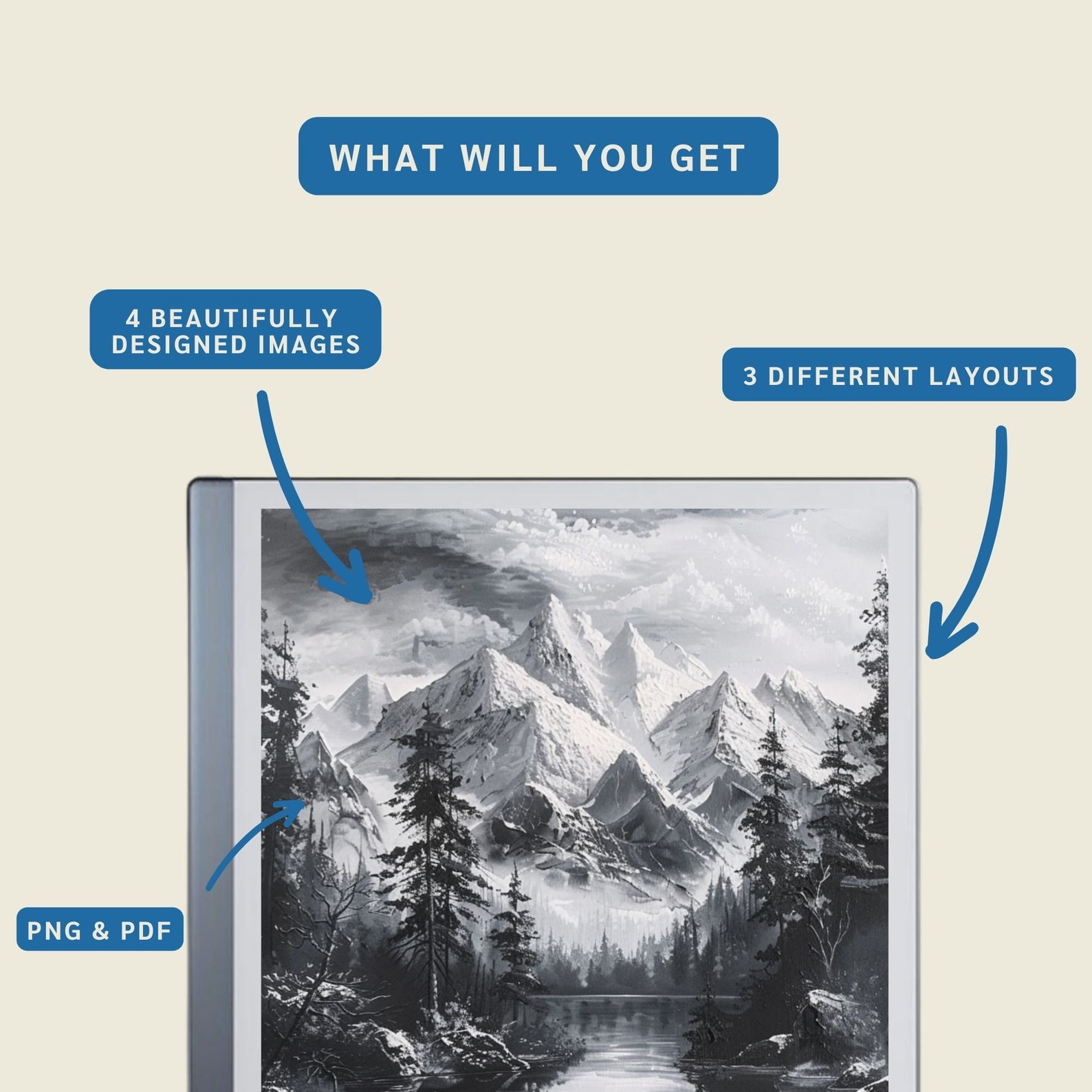 Remarkable 2 Sleep Screen Template Bundle: Custom Lock Screen (PDF ...