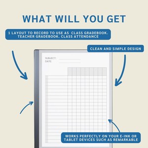 Remarkable Teacher Gradebook Template: Class Record & Checklist (PDF ...