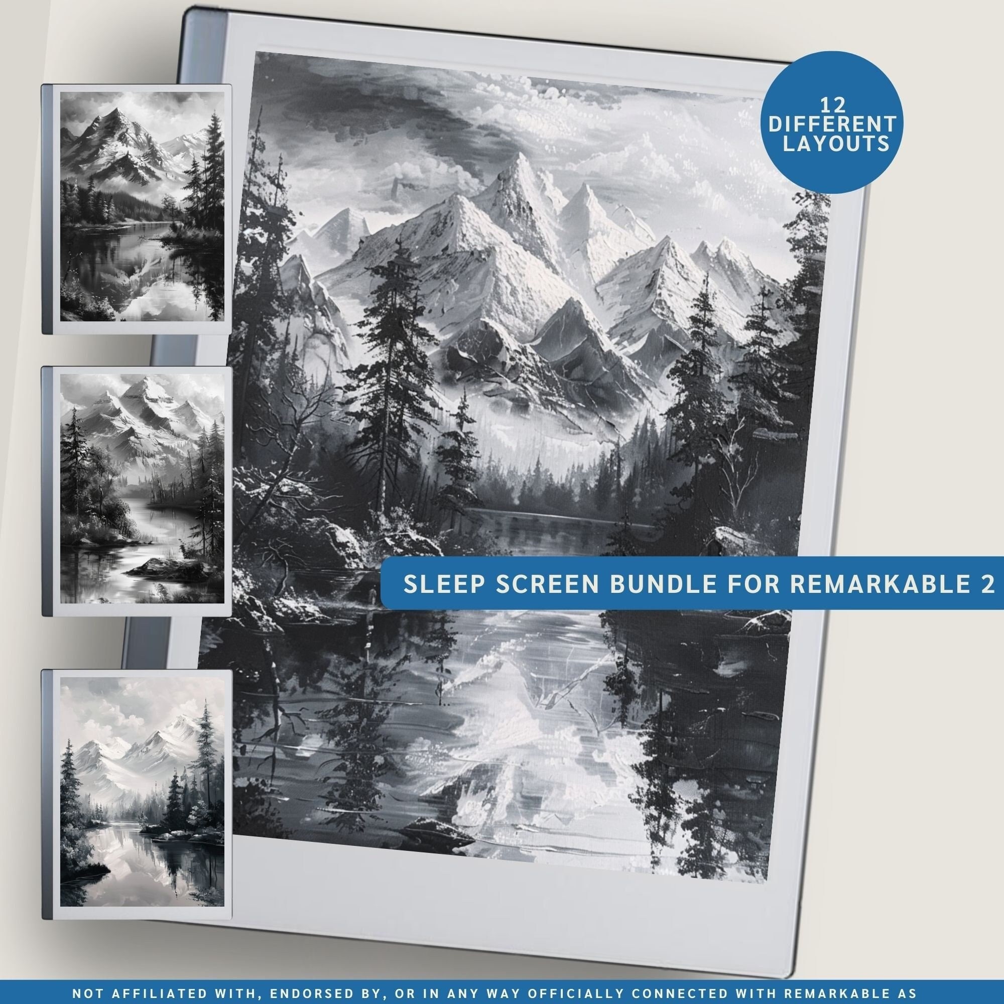 Remarkable 2 Sleep Screen Template Bundle: Custom Lock Screen (PDF ...