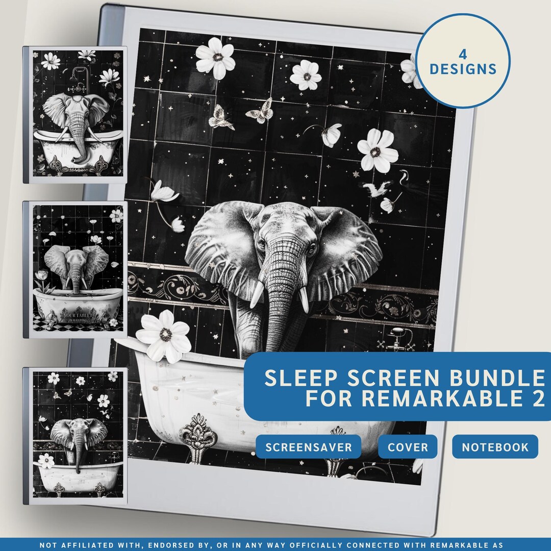 Sleep Screen Template Bundle for Remarkable 2 | Custom Lock Screen ...