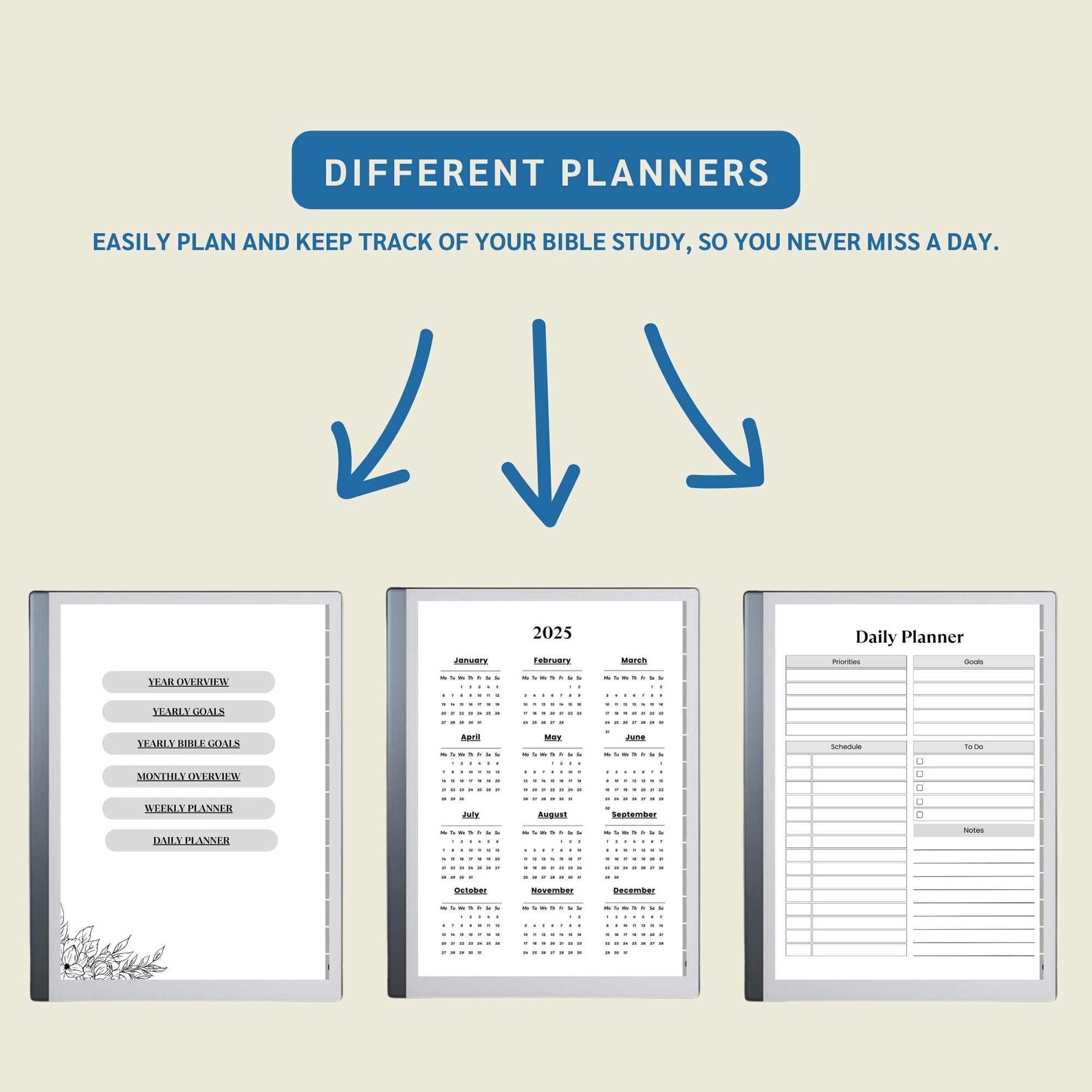 Digital Journaling Bible Planner for 2025 for Epaper Tablets Such as ...