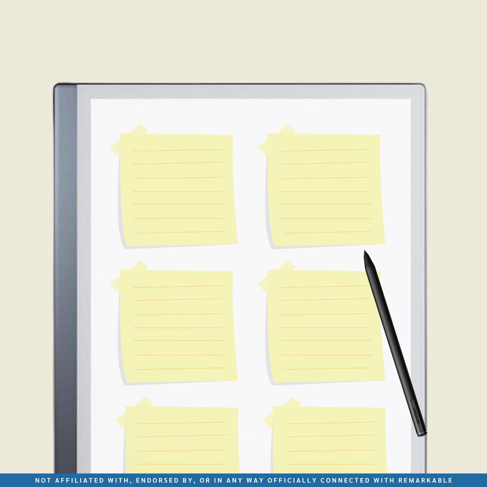Remarkable Paper Pro Sticky Notes Templates (digital Download) - Etsy
