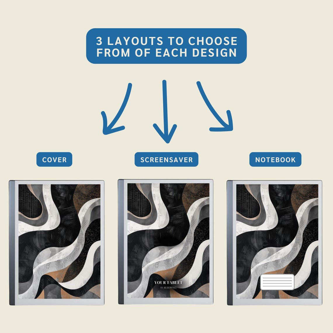 Sleep Screen Template Bundle for Remarkable 2 | Remarkable Custom Lock ...