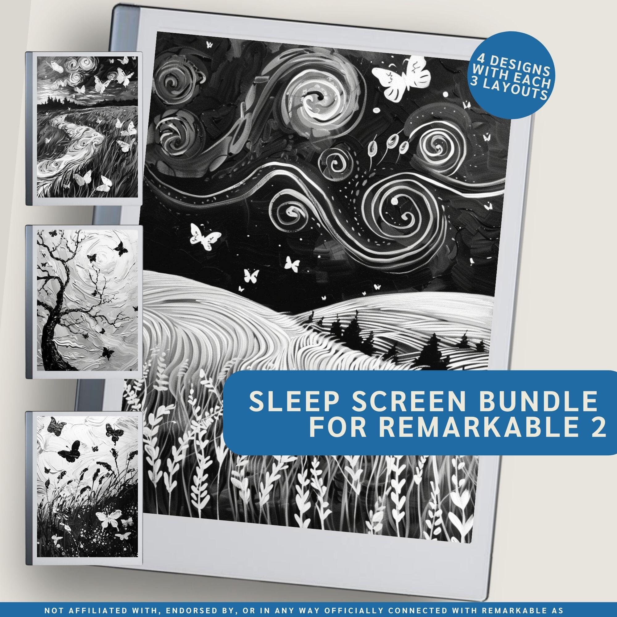 Remarkable 2 Sleep Screen Template Bundle (PDF & PNG) - Etsy