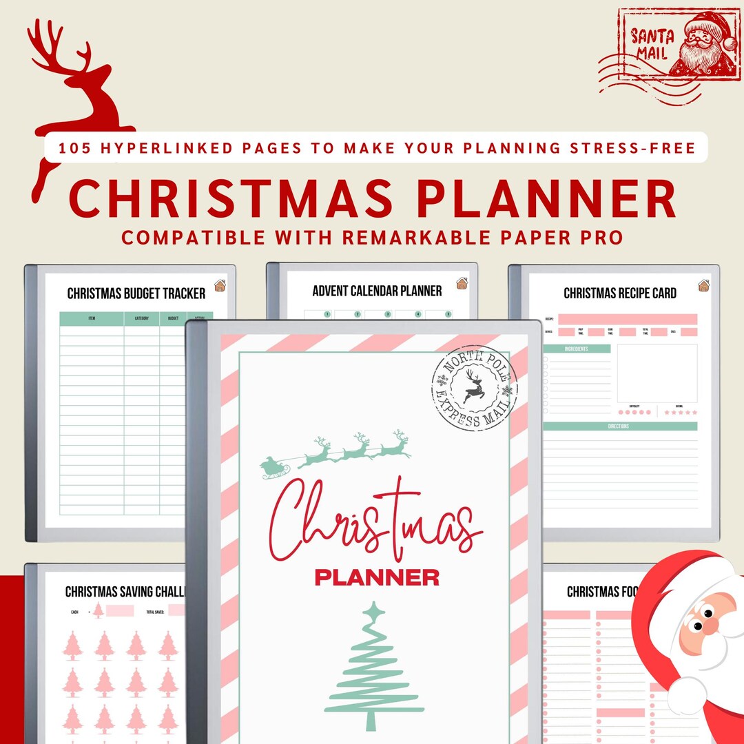 Ultimate Christmas Planner Designed for Remarkable Paper Pro – 105 ...