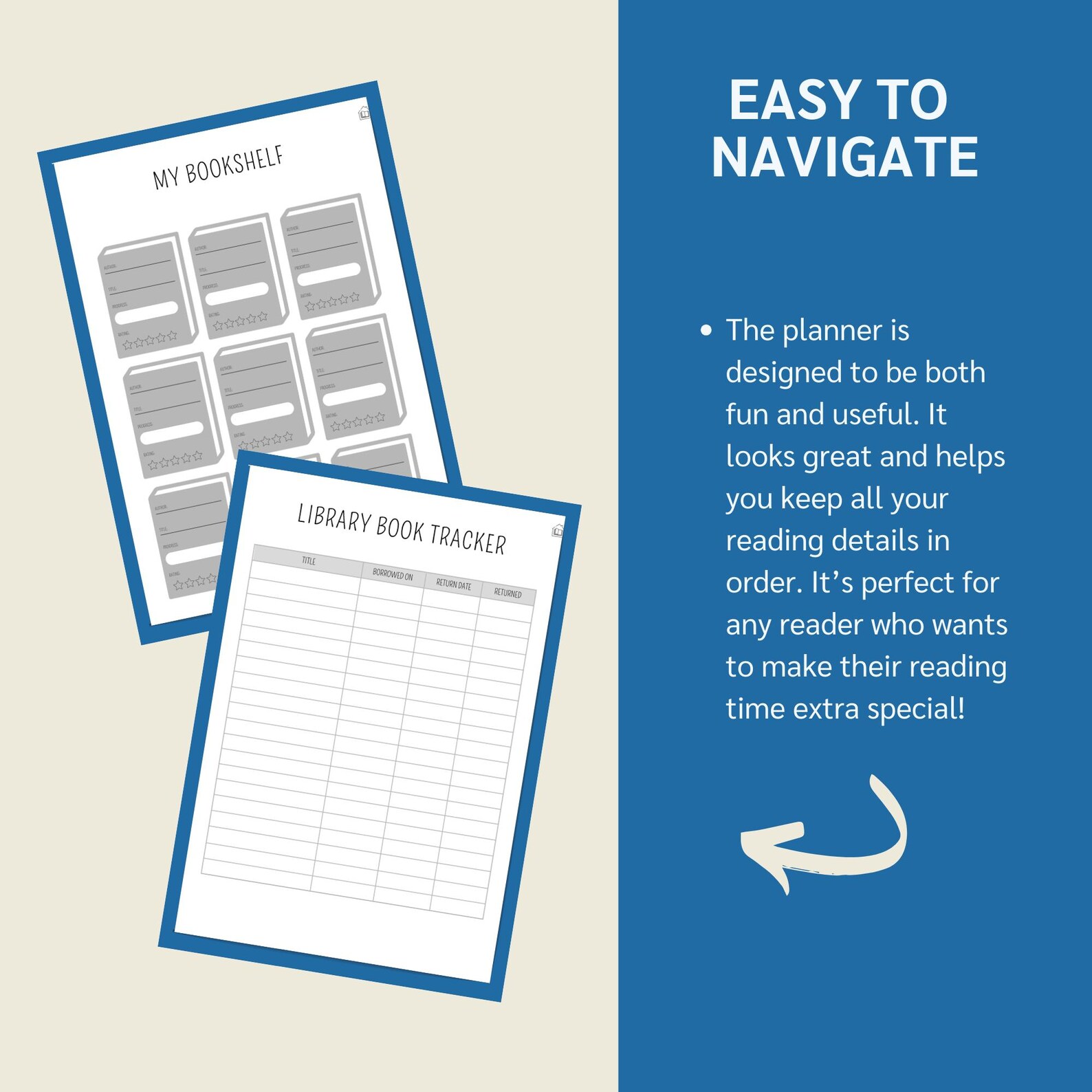 Hyperlinked Reading Journal Template for Epaper Tablets Such as ...