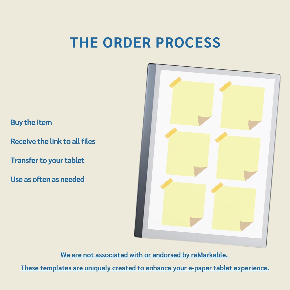 Remarkable Paper Pro Sticky Notes Templates (PDF Download) - Etsy