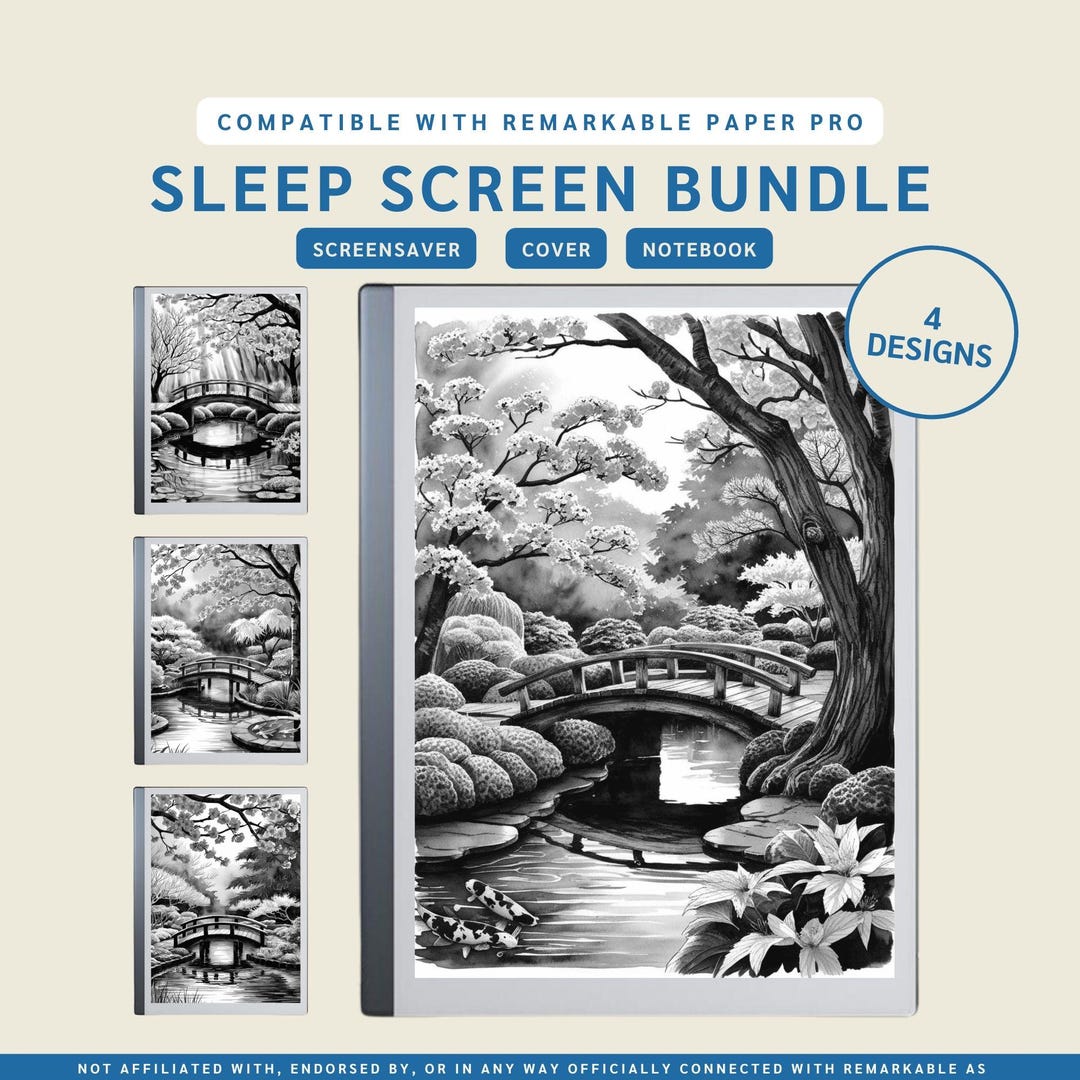 Sleep Screen Template Bundle for Remarkable 2 Remarkable Custom Lock ...