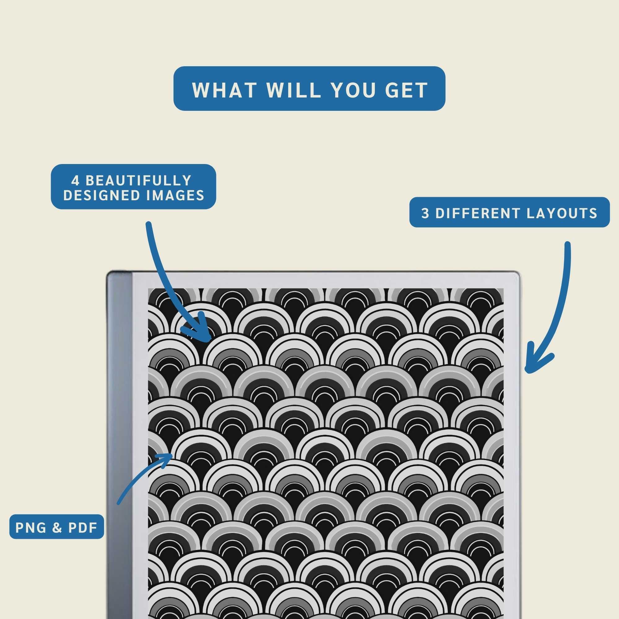 Sleep Screen Template Bundle for Epaper Tablets Such as Remarkable ...