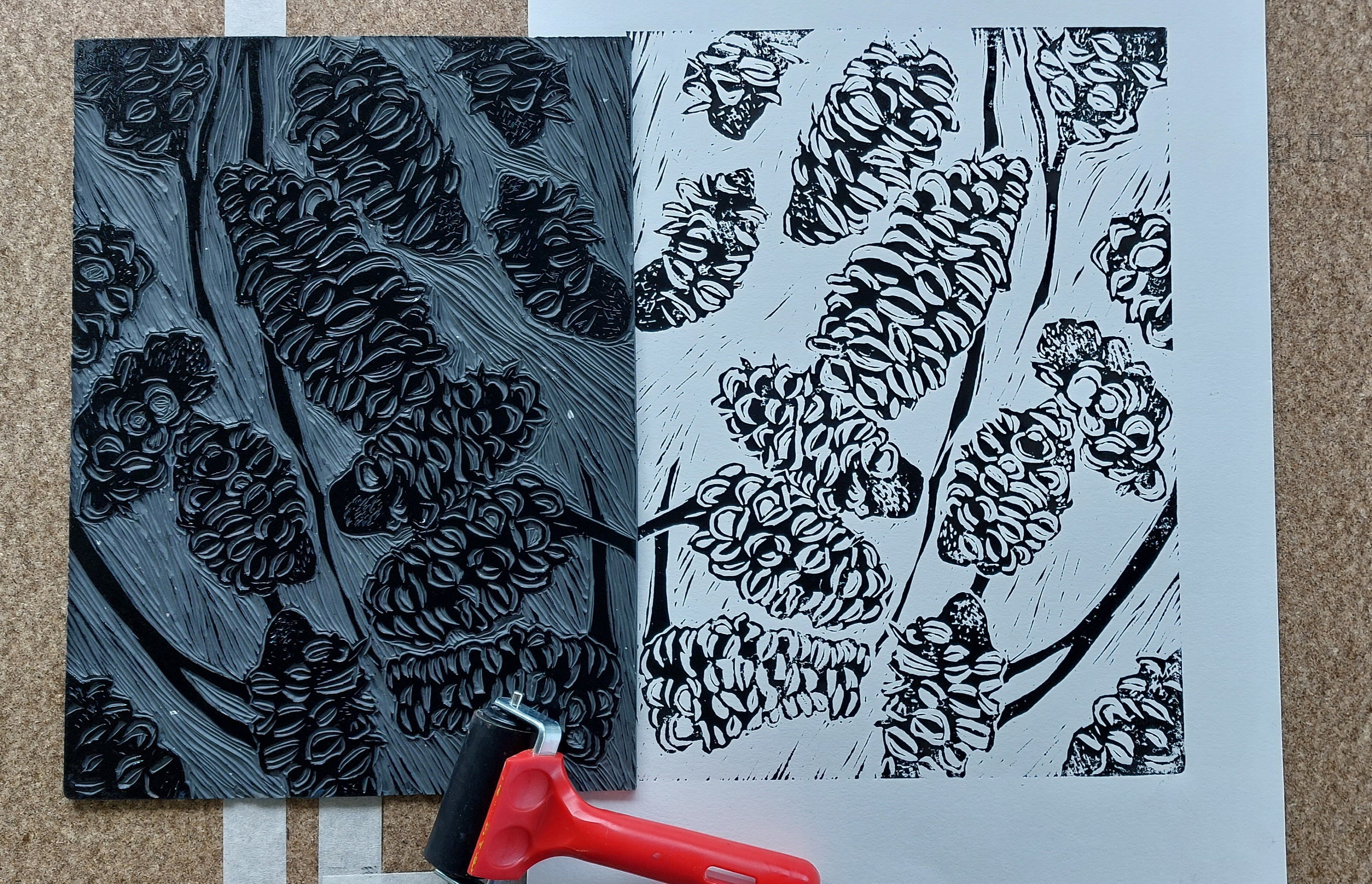 Lino Cut. Banksia. Original and Hand Cut Print. Australian and ...
