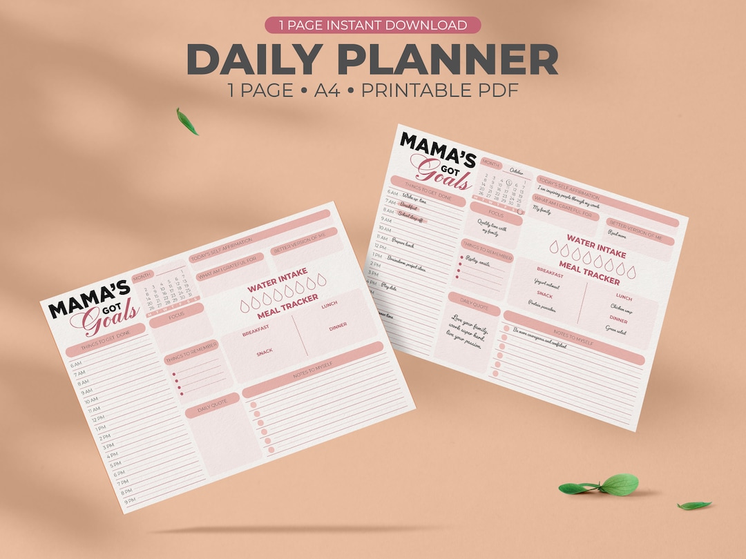 Printable Daily Planner | Daily to Do List | Instant Download | A4 ...
