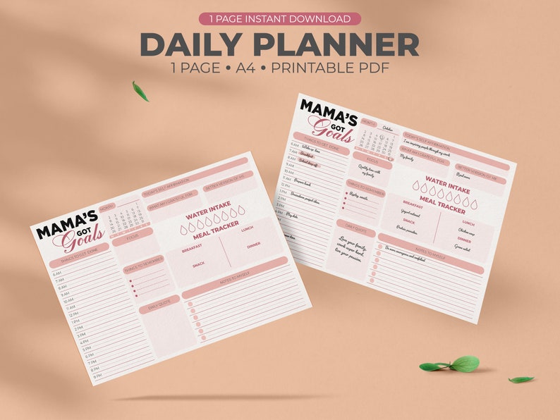 Printable Daily Planner | Daily to Do List | Instant Download | A4 ...