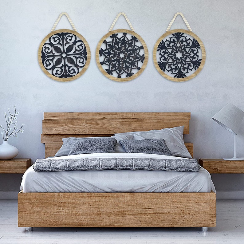 Set of 3 Large Rustic Wall Decor Farmhouse Wall Decor - Etsy