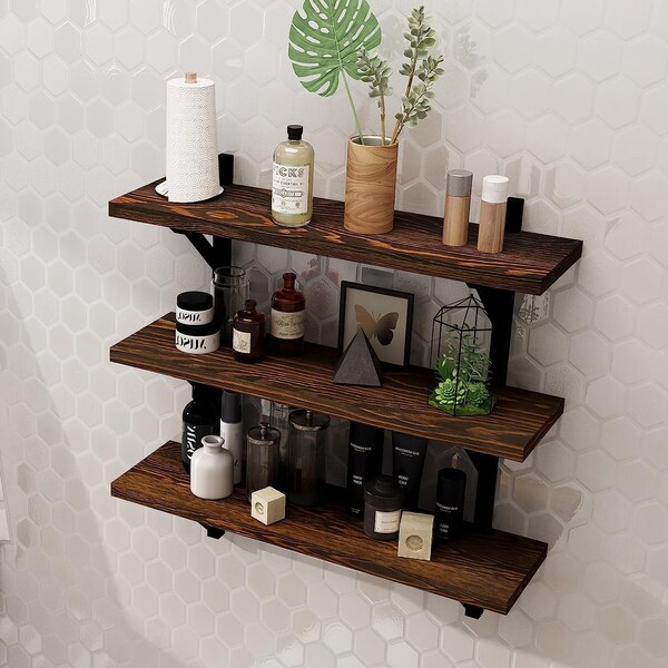 Rustic Bathroom Shelves - Etsy