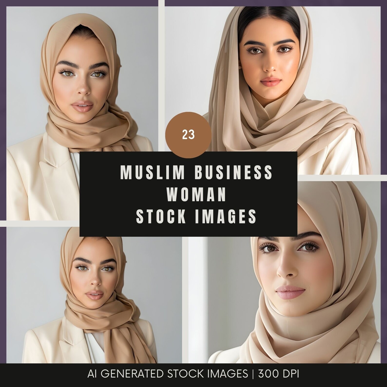 Hijabi Stock Photos, Muslim Owned Business, Faceless Marketing, High ...