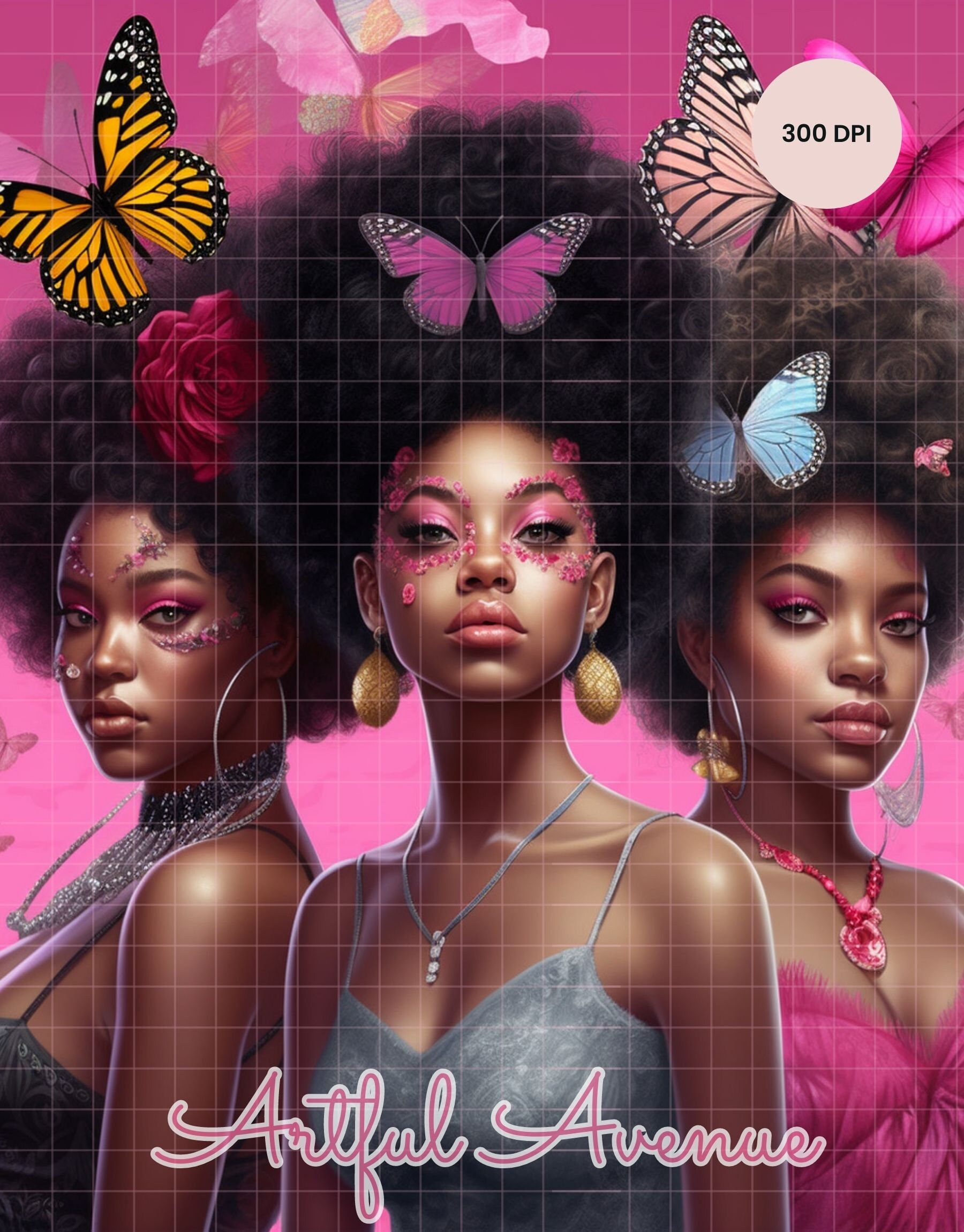 Black Girl PNG, Black Girl Clipart, Black Princess PNG, Black Girl Clipart, Black History Girls ...