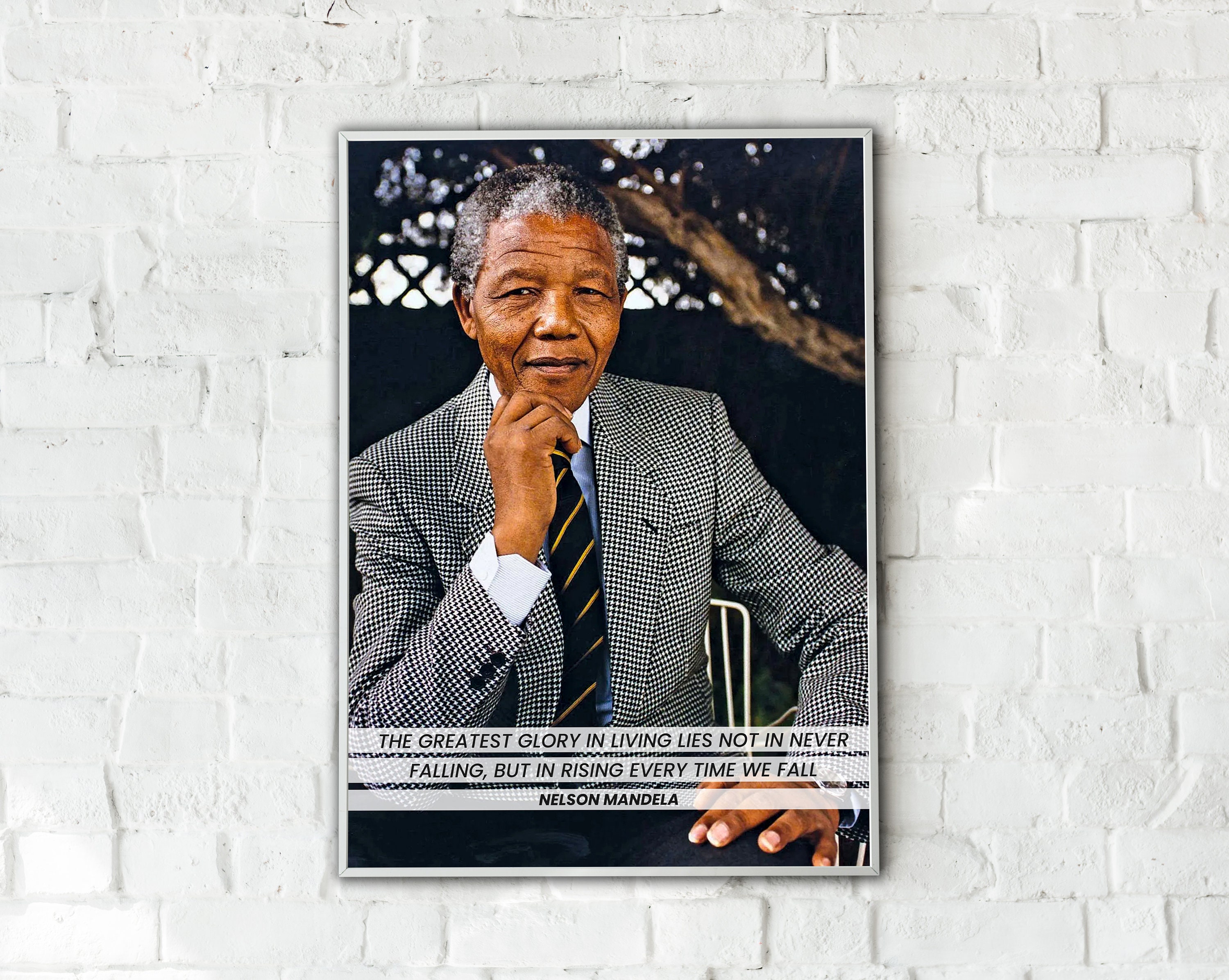 Nelson Mandela Wall Art, Nelson Mandela Quote Framed Canvas Printing ...