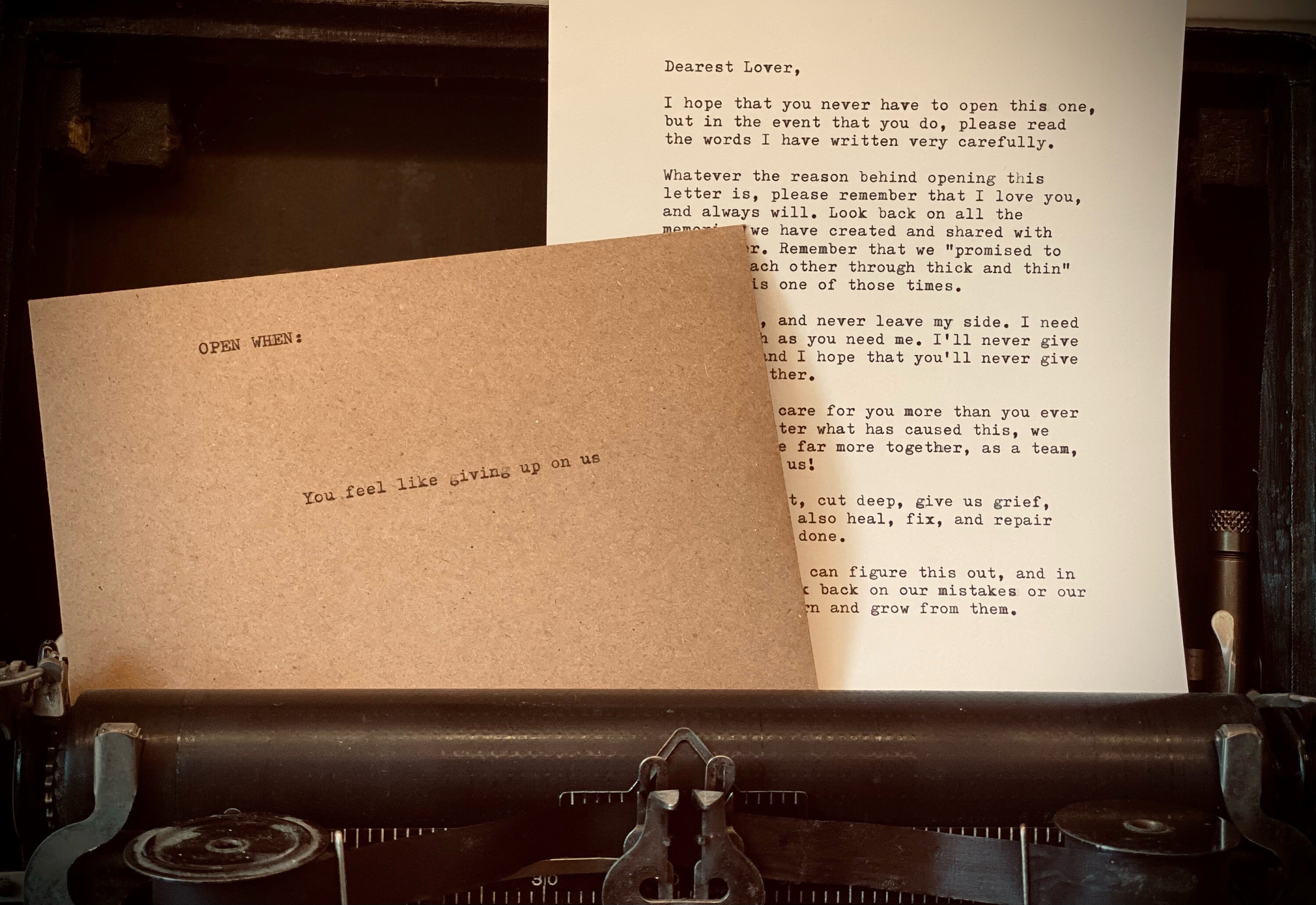 Custom Typewritten Open When Letters set of 8 - Etsy