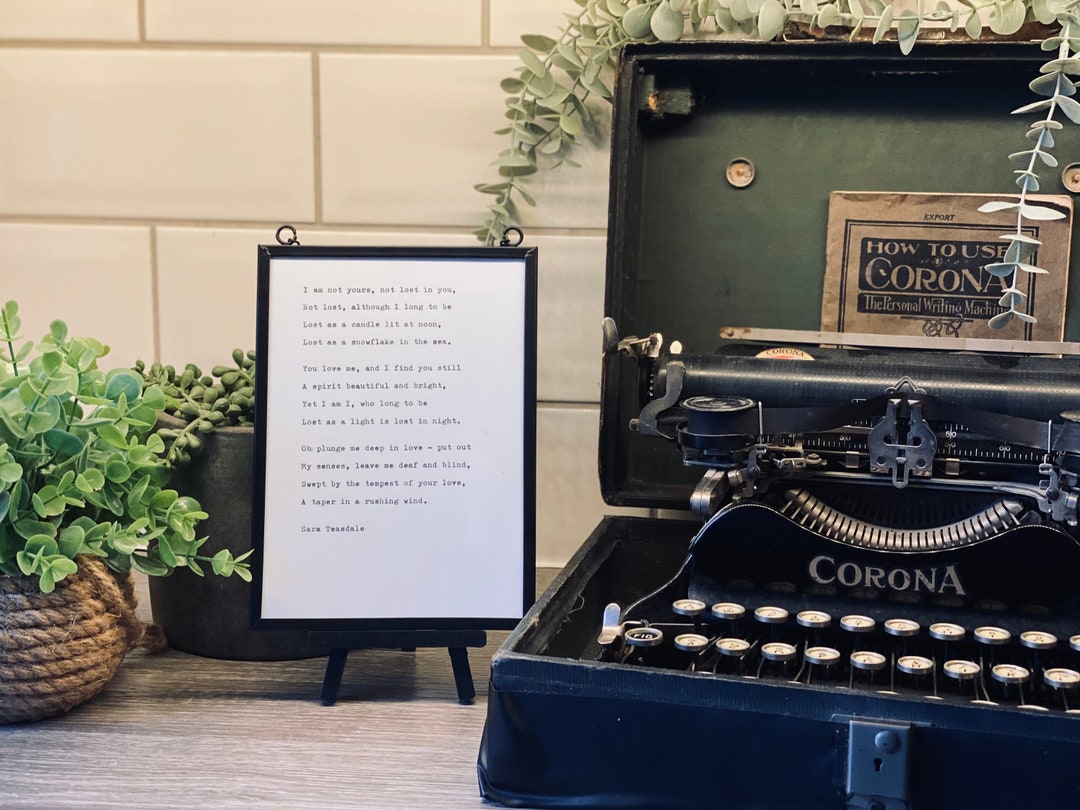 Typewritten Quotes Poems Custom Ideas Perfect Wedding - Etsy