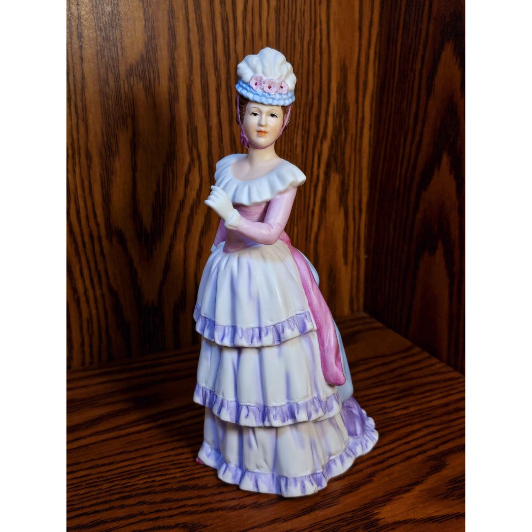 Vintage 1980 Homco Porcelain Victorian Lady - Etsy