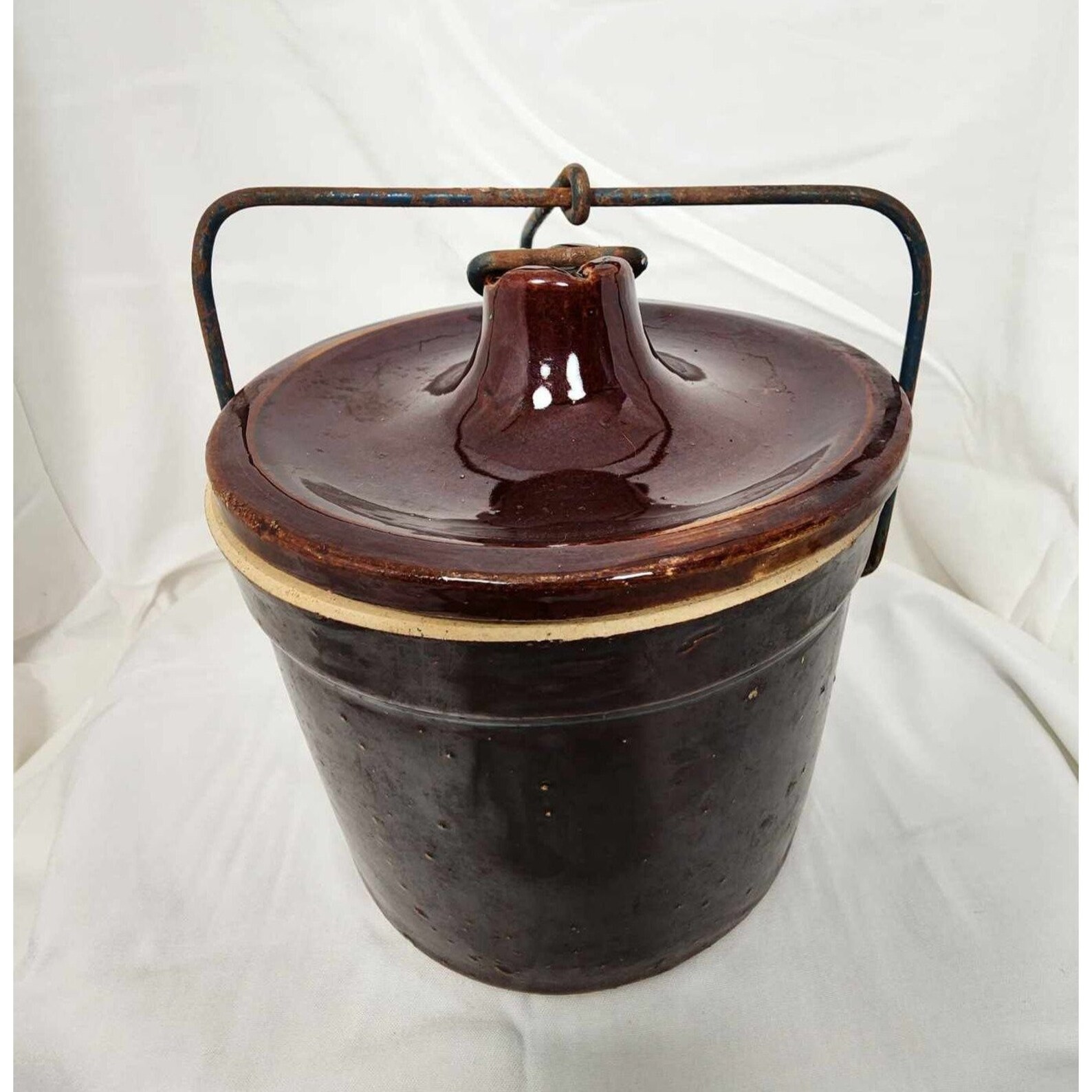 Vintage Stoneware Crock With Latching Lock-seal Lid - Etsy